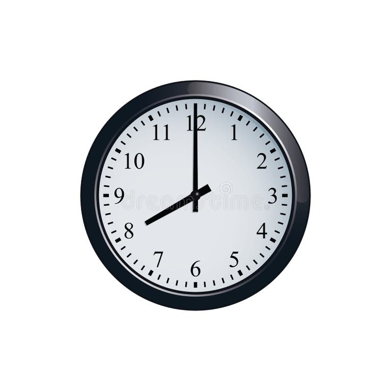 Eight O Clock Stock Illustrations – 107 Eight O Clock Stock ...