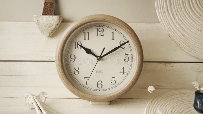 Wall Clock Showing Time Clock on Surface - Perfect for Time Management ...