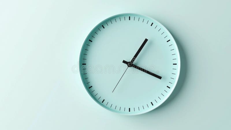 Wall Clock Showing Time Clock on Surface - Perfect for Time Management ...