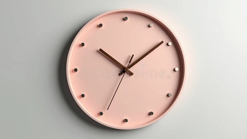 Wall Clock Showing Time Clock on Surface - Perfect for Time Management ...