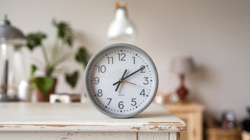 Wall Clock Showing Time Clock on Surface - Perfect for Time Management ...