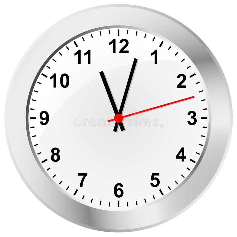 Blank Face Clock stock illustration. Illustration of empty - 15791244