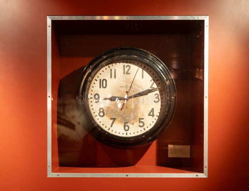 Wall Clock Stopped at Time of Texas City Disaster on Display at the ...