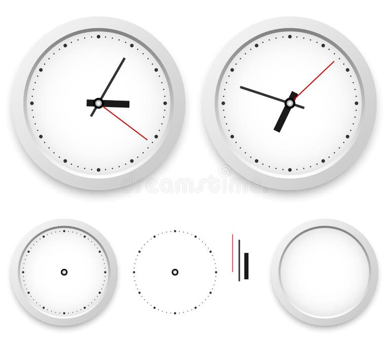 Wall clock template stock vector. Illustration of office - 40208440