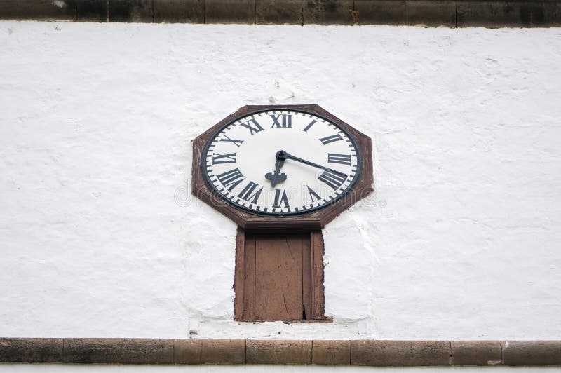 Wall clock stock image. Image of interior, retro, background - 44291479