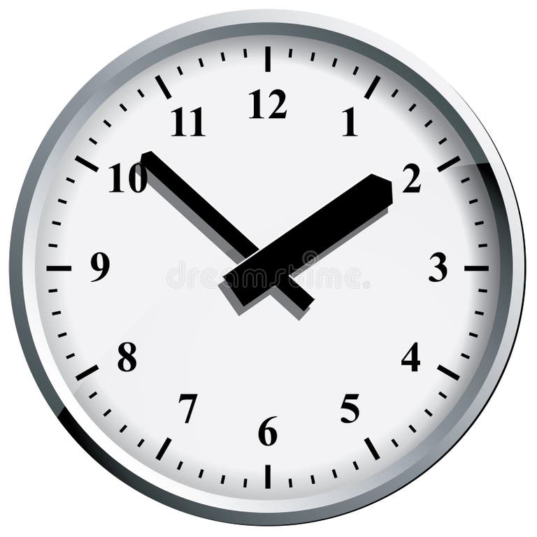 Wall Clock. Vector Illustration. Stock Illustration - Illustration of ...