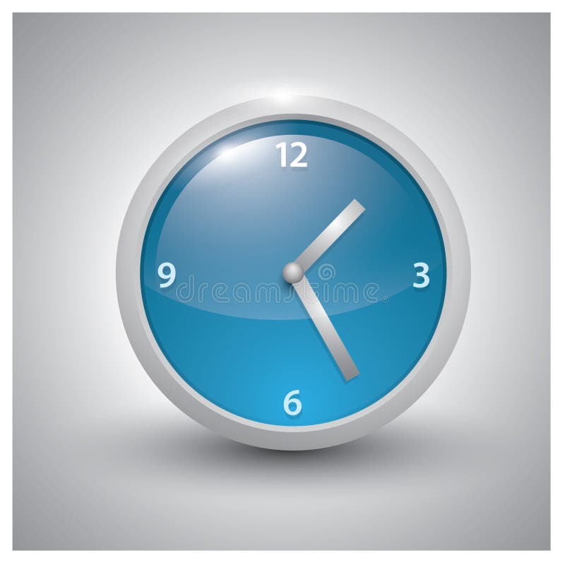 Wall Clock. Vector Illustration Decorative Design Stock Vector ...