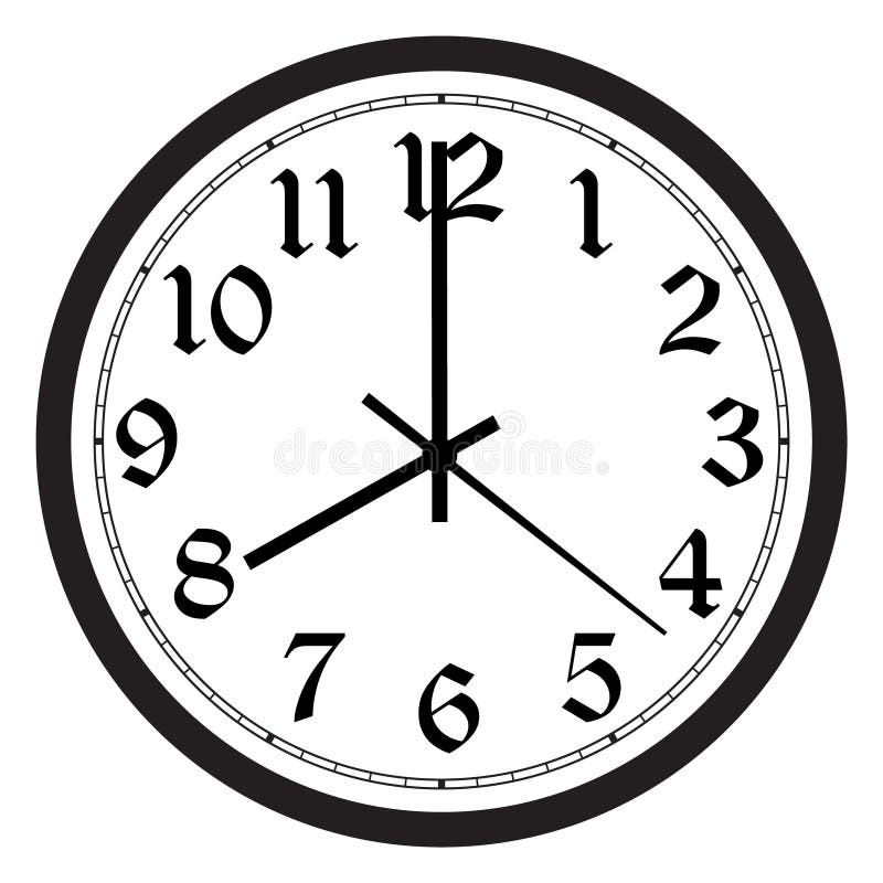 Wall clock stock illustration. Illustration of arrow - 96911963