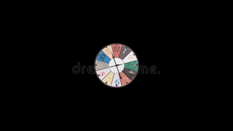 Wall Clocks with Frame. Flat Style Vector Animation. Simple Classic ...