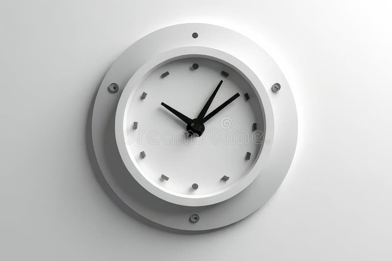Wall Clocks: Modern Designs Displayed Stock Illustration - Illustration ...
