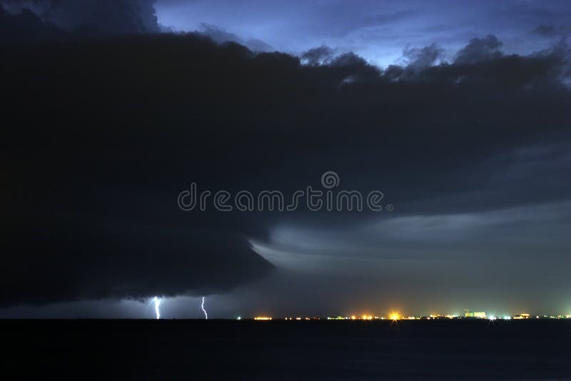 Wall Cloud from Stormy Cold Front 1 Stock Photo - Image of cold, texas ...