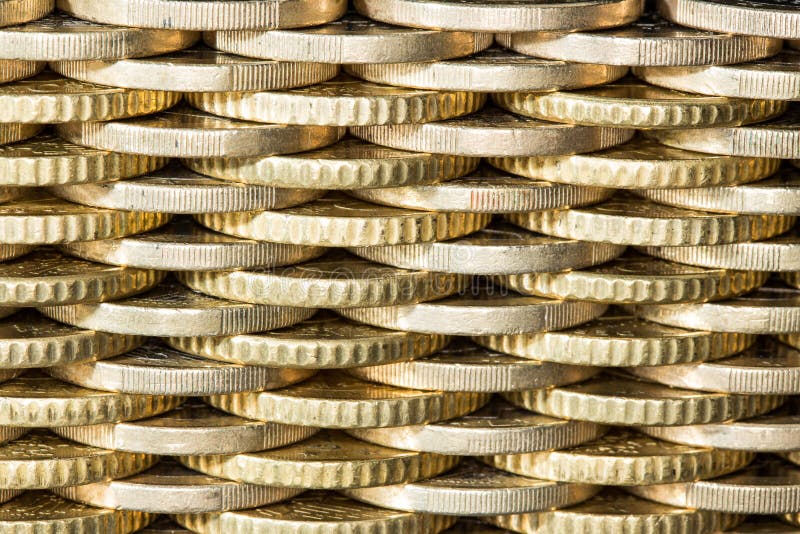 Wall of coins, a pattern stock photo. Image of gold, euro - 67124398