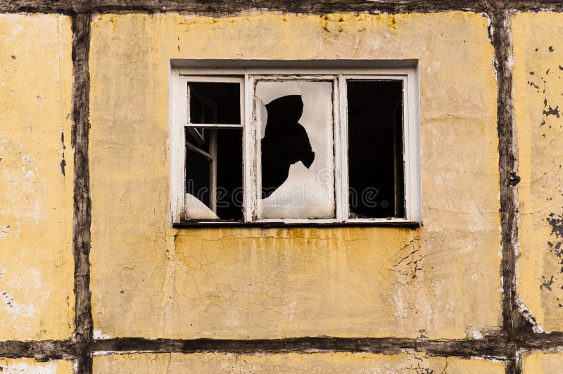 Broken window stock image. Image of windows, construction - 101597839