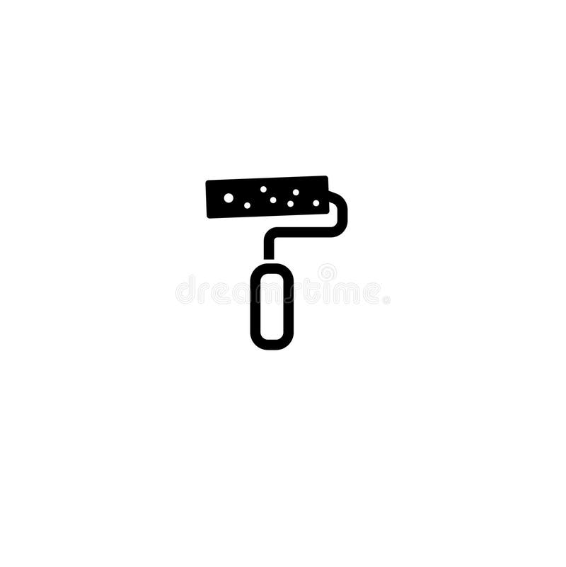 Wall Color Construction Painter Roll Decoration Interior Icon Design ...