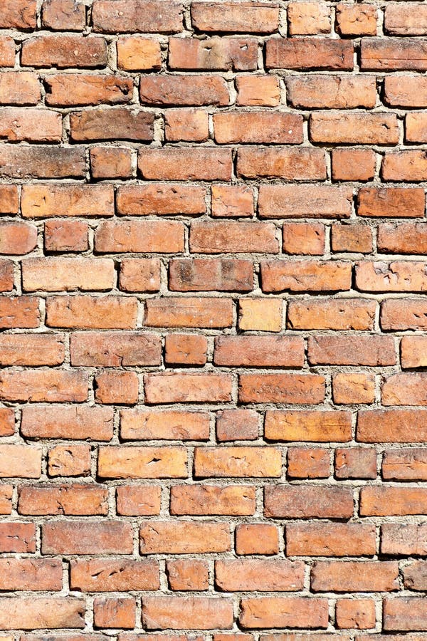 Wall of colored bricks stock image. Image of orange, architectural ...