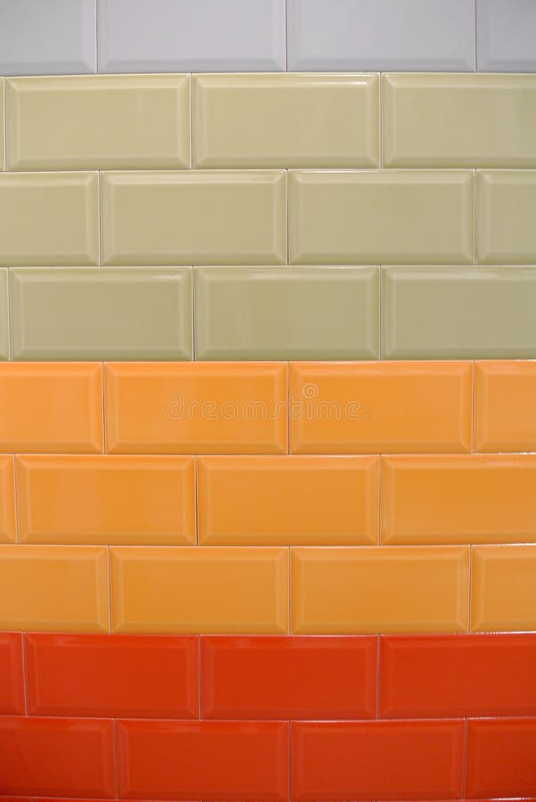 Wall of colored tiles stock image. Image of stone, architecture - 119398219
