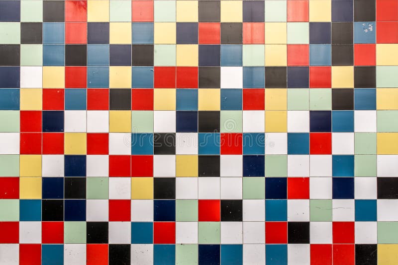 Wall with Colored Windows, Poros, Greece Stock Image - Image of ...