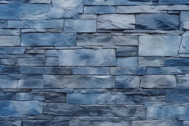 A Wall Constructed of Blue Stone Blocks, Suitable for Architectural or ...