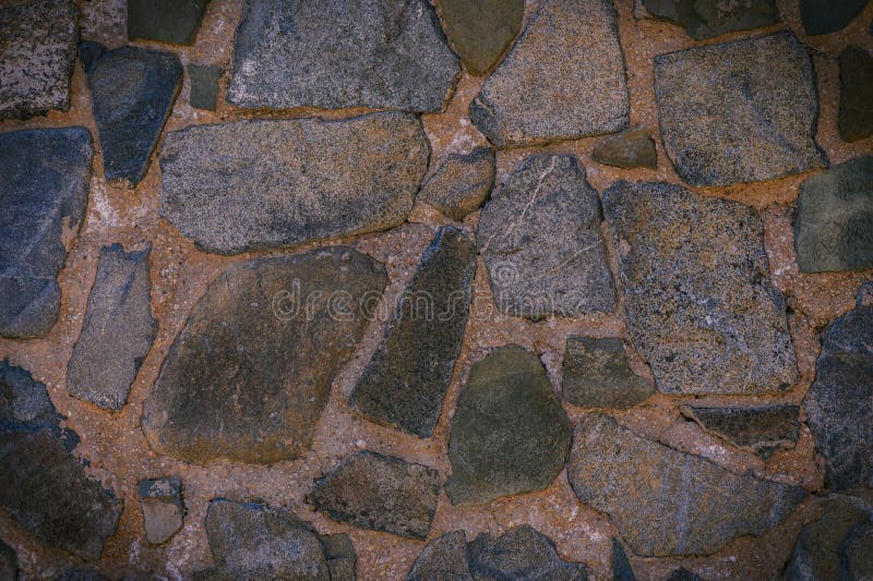 Granite Stones of Different Shapes and Colors. Wall Cladding. 1 Stock ...