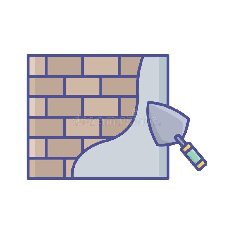 Wall Construction Vector Icon Which Can Easily Modify or Edit Stock ...