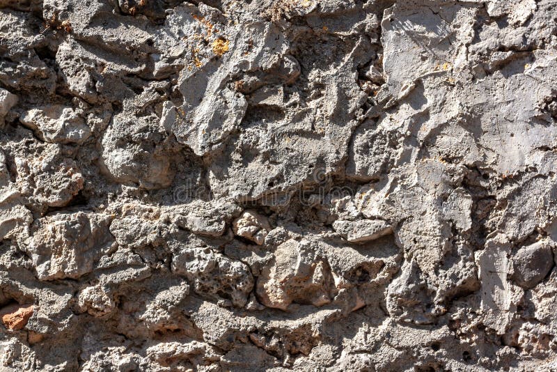 Wall Covered with Cement Mortar. Horizontal Photo Stock Photo - Image ...