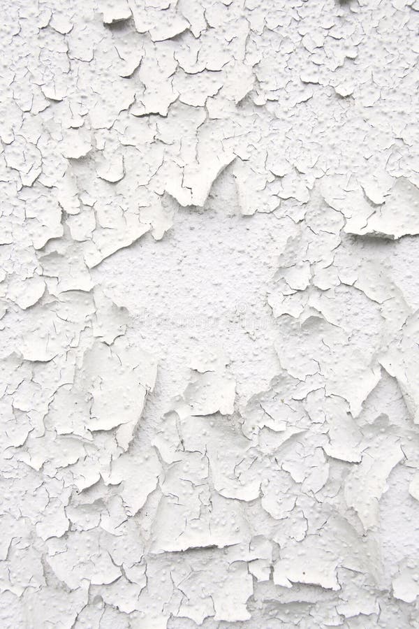 Wall Covered with Crumbling White Paint Stock Photo - Image of ...