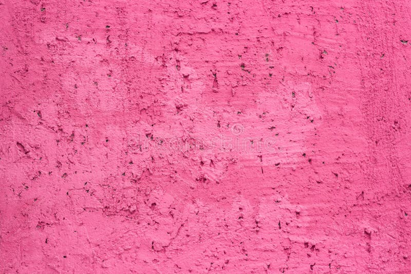 Wall Covered with Decorative Pink Plaster Stock Photo - Image of ...