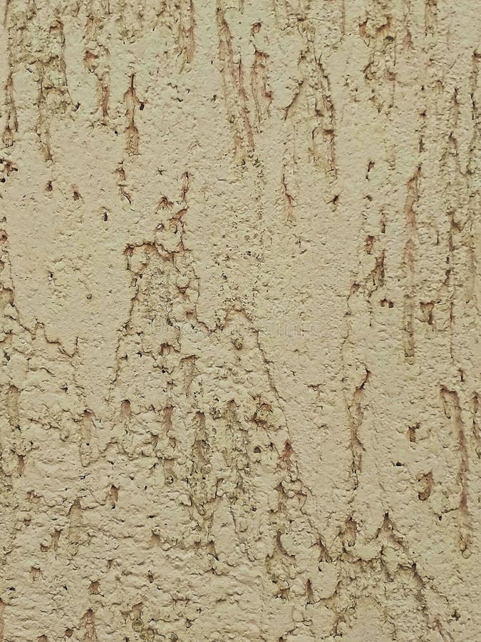 Wall Covered with Decorative Plaster and Structural Brown Paint Stock ...