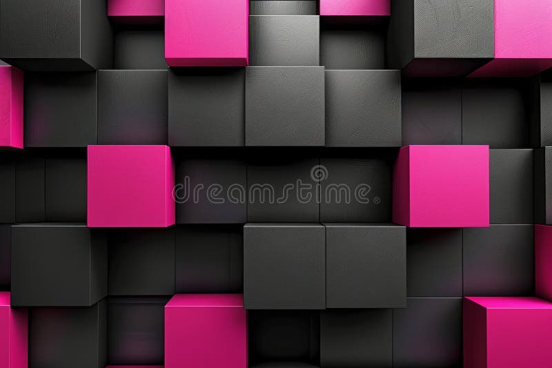 The Wall is Covered with Different Colored Blocks on on Stock ...