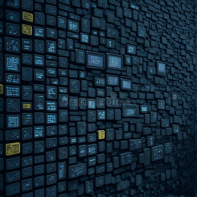 A Wall Covered in Lots of Different Types of Electronic Devices Created ...