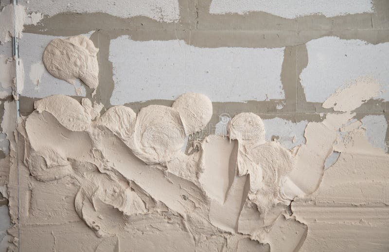 Wall Covered with Plaster As an Abstract Background Stock Image - Image ...