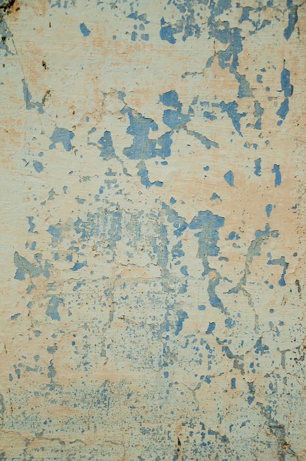 Wall Covered by Rough Plaster with Some Cracks and Chipped Stock Image ...
