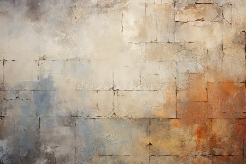 A Wall Covered in Thick Layers of Paint Stock Illustration ...