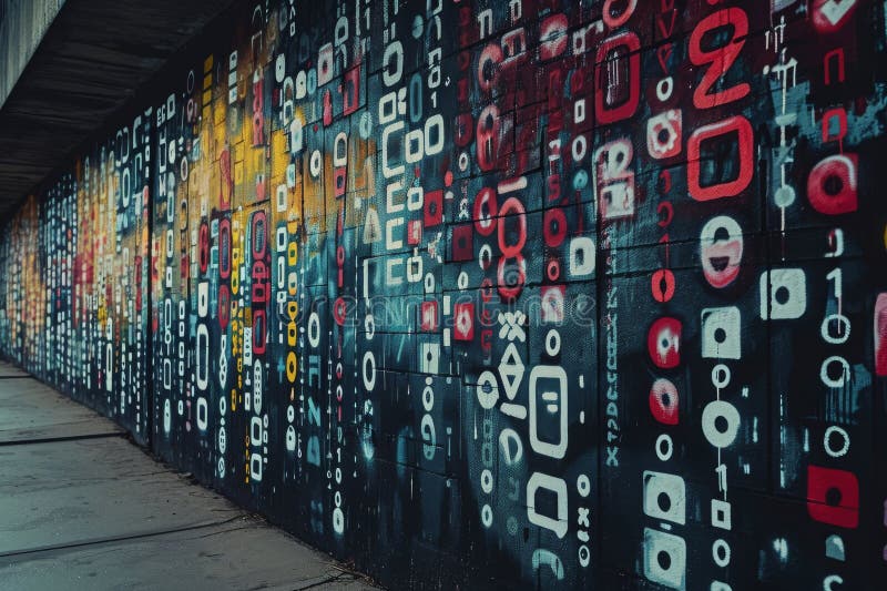 A Wall Covered in Various Types of Letters, a Graffiti Wall Covered ...