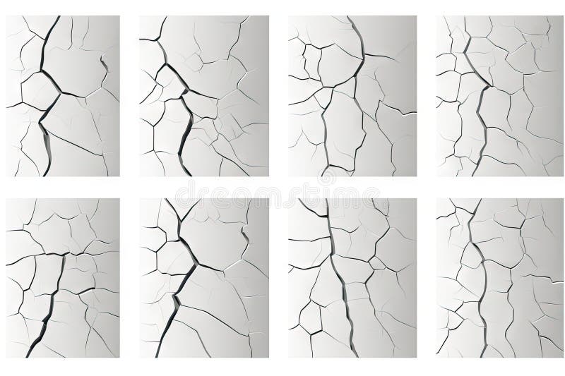 Wall Cracks Isolated, Fracture Surface Effects, Broken Collapse ...