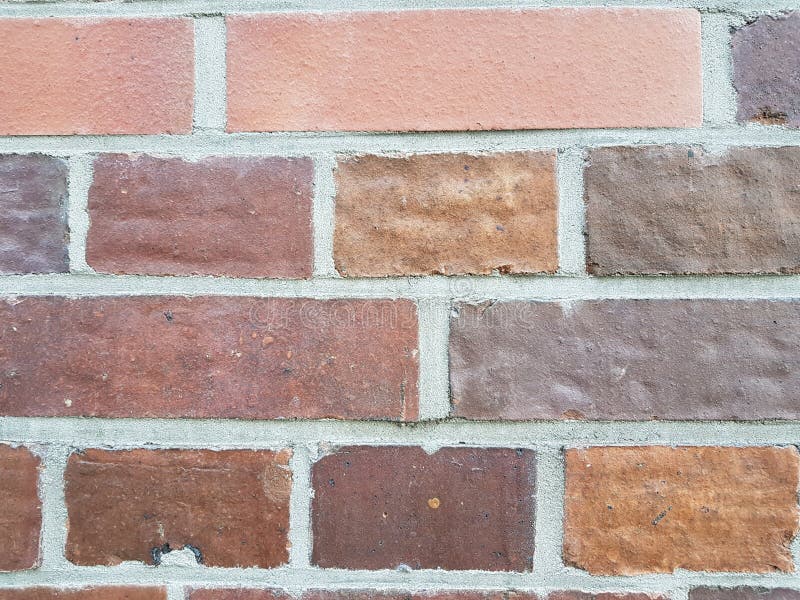 Wall of Dark and Light Brick Horizontal Stock Image - Image of ...
