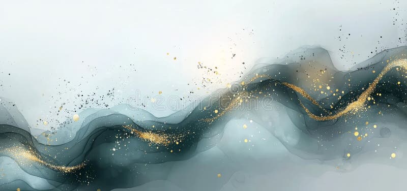 Wall Decor Made of Horizontal 3D Abstract Marble Patterns. Geodes and ...