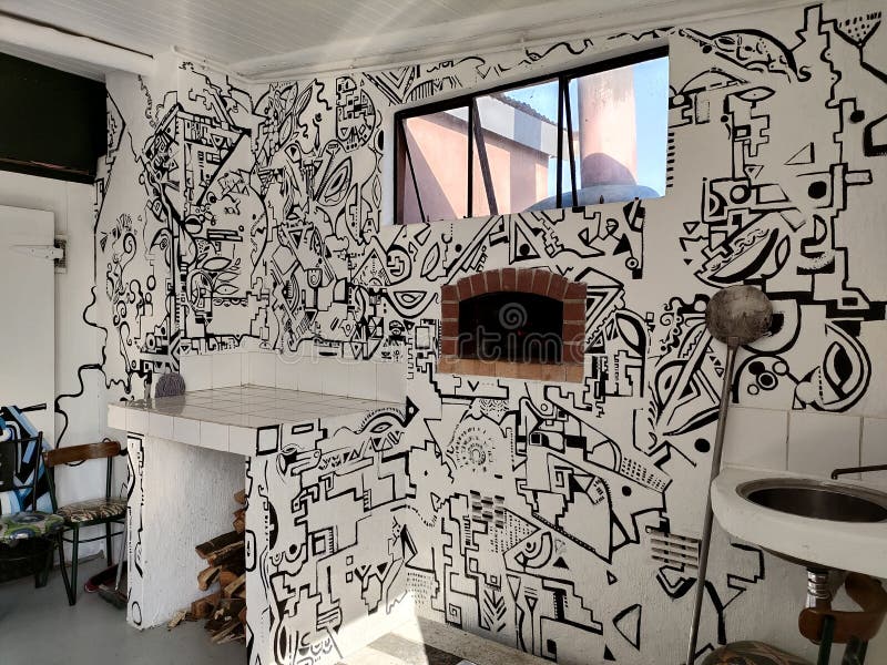 Pizza Oven Wall stock photo. Image of black, pizza, oven - 228479820