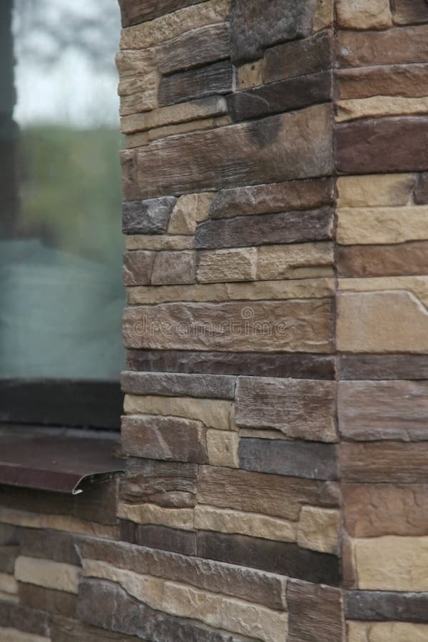 Texture - Artificial Decorative Stone FaÃ§ade. Decorative Grey Color ...