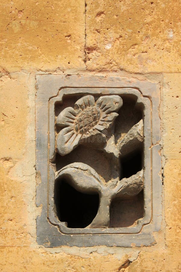 Wall Decorative Texture in Ancient China Stock Image - Image of pattern ...