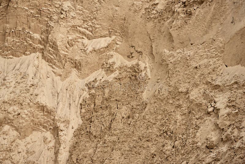 Deep Sand Pit Dug for Trash in the Field Stock Photo - Image of land ...