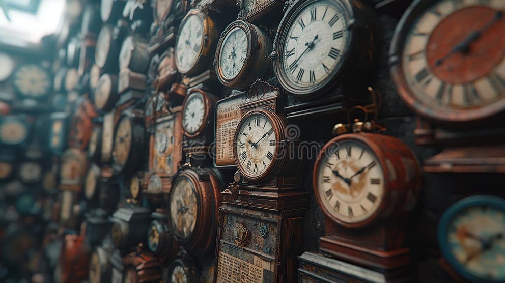 Covered Clocks Stock Illustrations – 220 Covered Clocks Stock ...