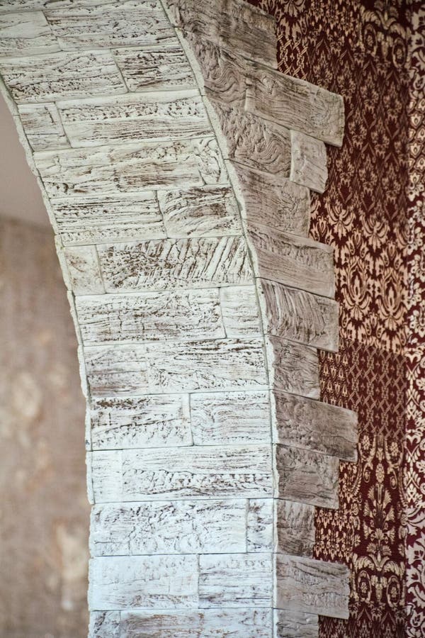 Wall Design. Finishing Works in the House. Decorative Stone on the Wall ...