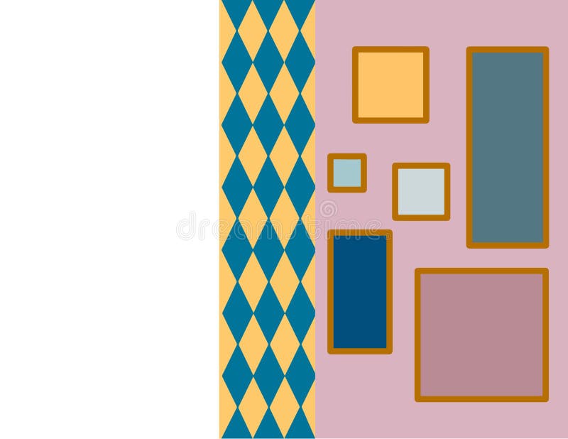 Wall design with pattern stock vector. Illustration of abstract - 165655004