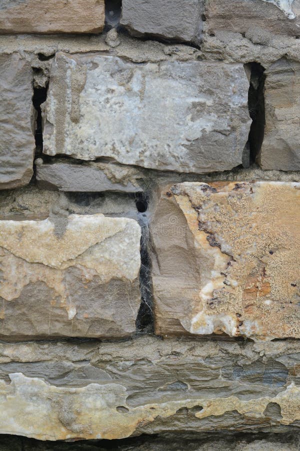 Wall with Different Stone Fragments As Background, Closeup Stock Photo ...