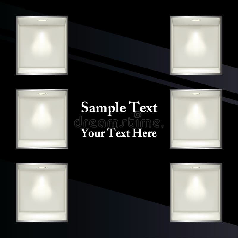 Wall display frame stock vector. Illustration of gallery - 19770183