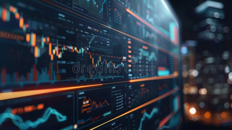 Wall Covered in Various Graphs Stock Photo - Image of finance, growth ...