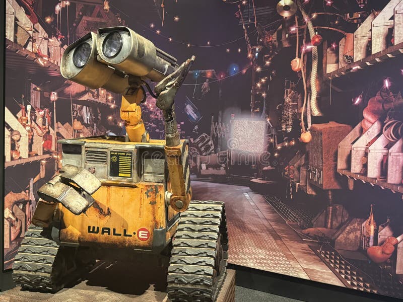 Wall-E Display at the Science Behind Pixar Exhibit at the CaixaForum, in Madrid, Spain Editorial ...