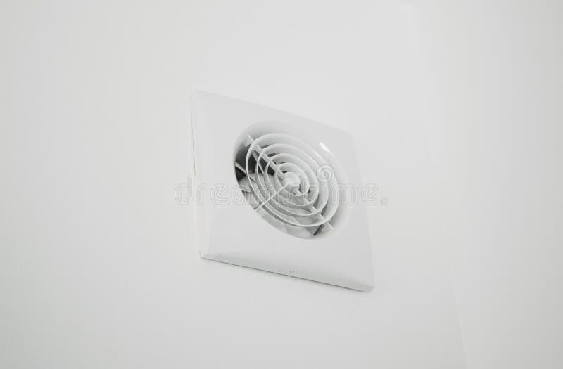 Wall Electric Extractor Fan in the Kitchen Stock Image - Image of ...