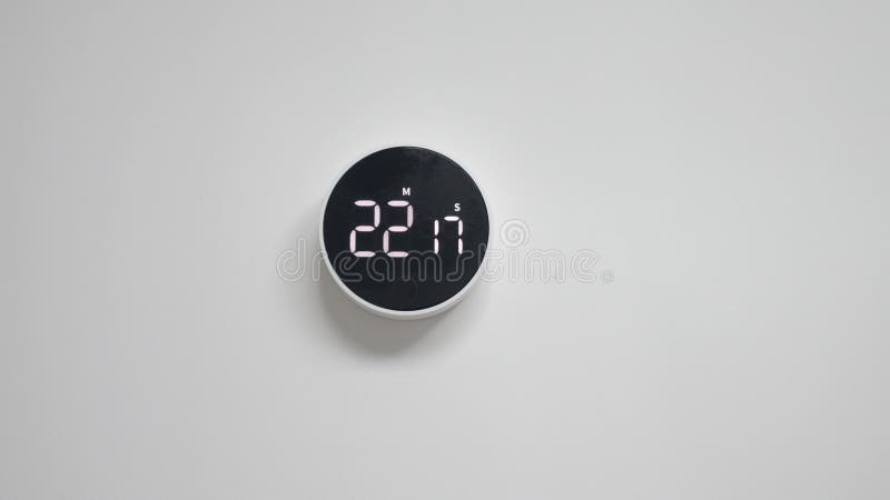 Wall Electronic Black White Clock with Minimalistic Design, with ...